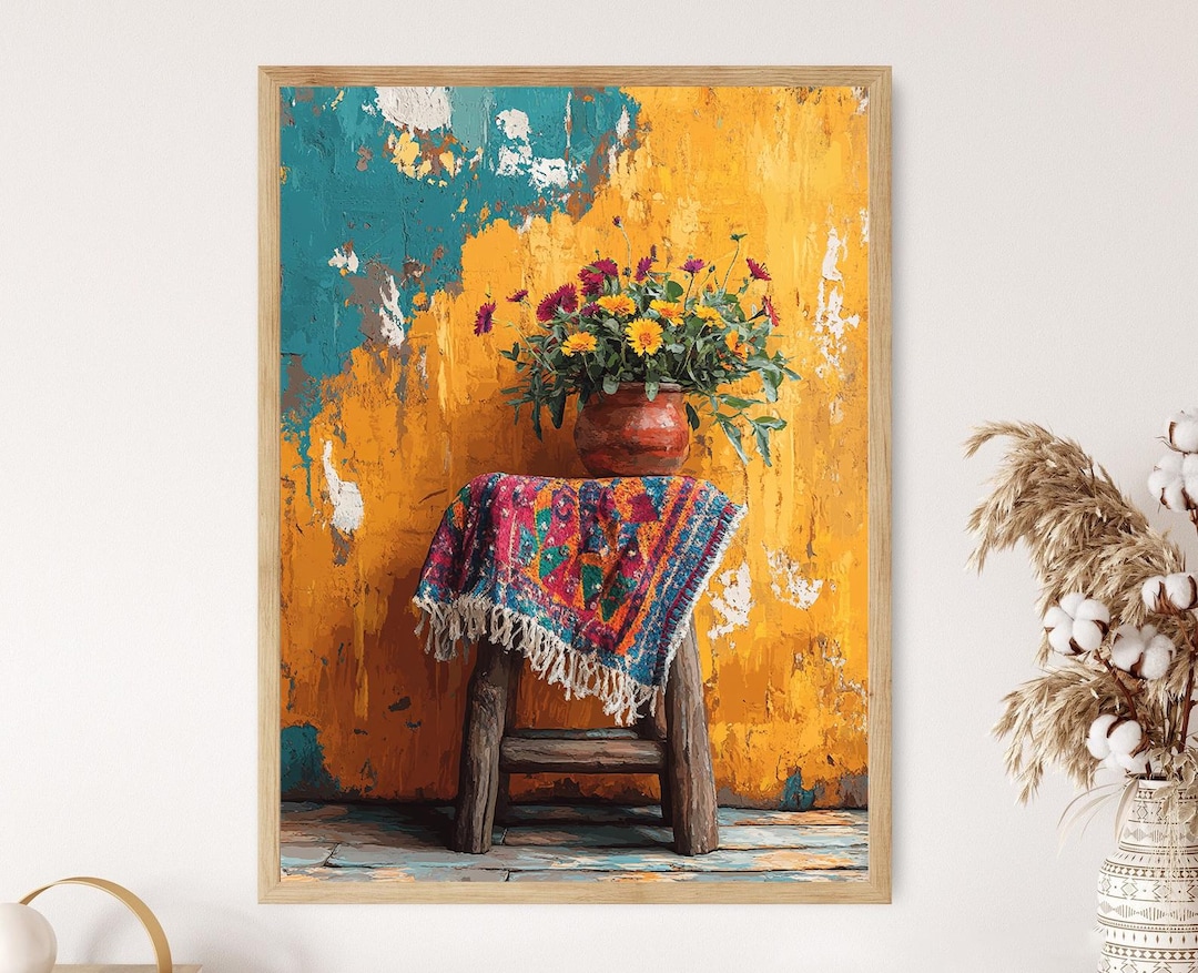 Senegalese Wax Print Textile Art Poster, Vibrant Design - Etsy