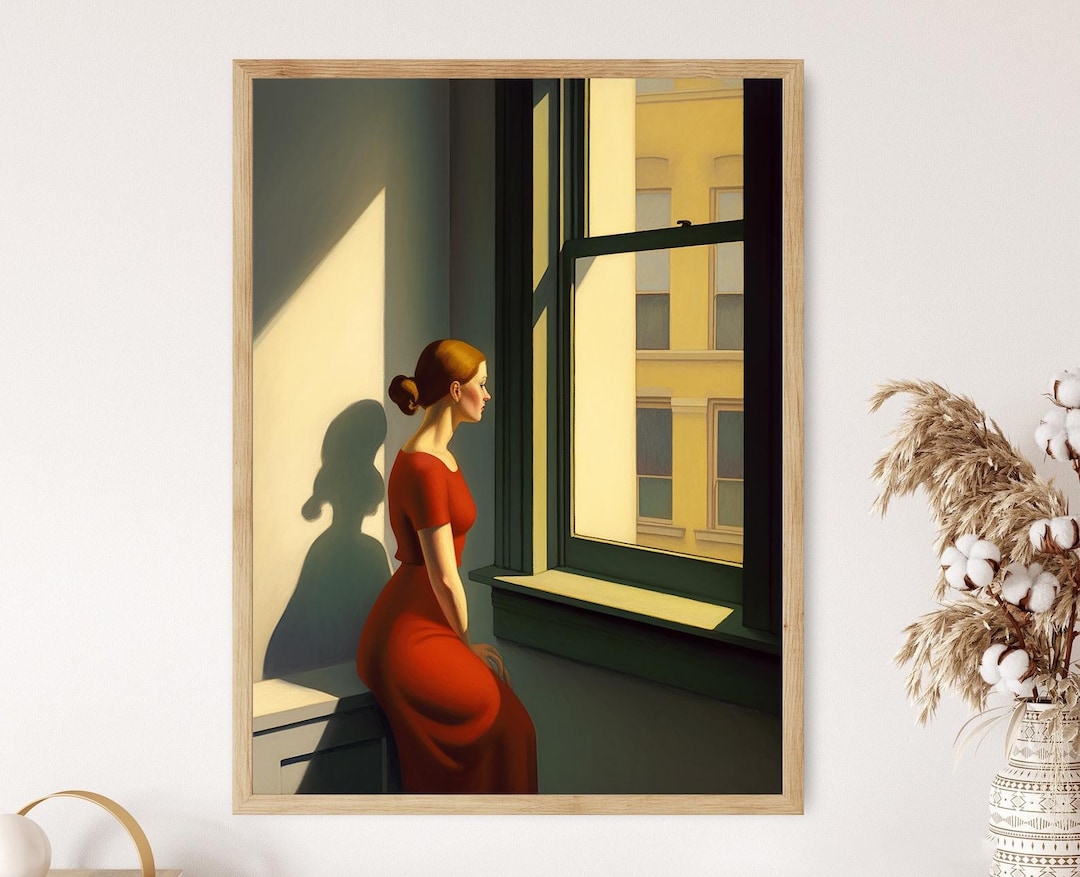 Edward Hopper Tribute, the Long Wait Art Print - Etsy
