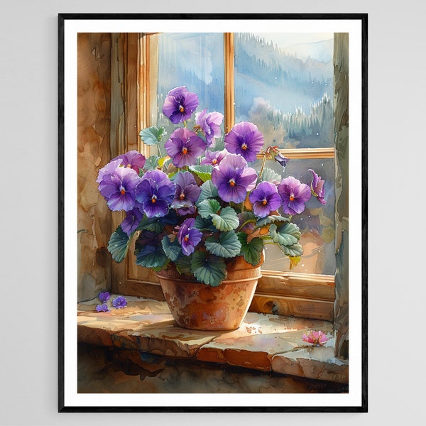 Violet Watercolor - Etsy