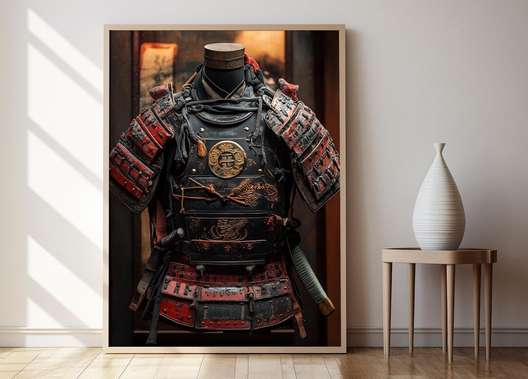 Shogun Chest Armor Poster, Japanese Crest Symbols - Etsy