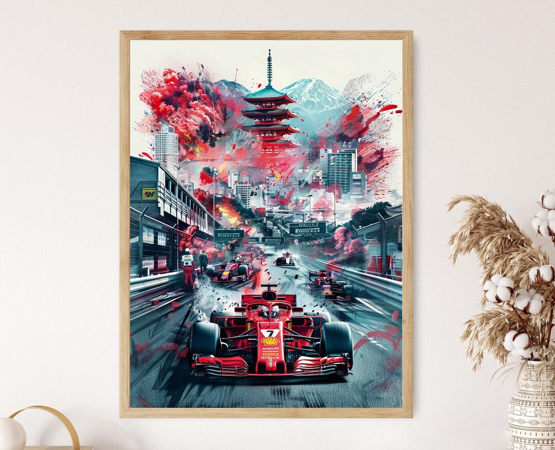 Formula 1 Japan Poster, Stunning F1 Racing Art Print, Sports Enthusiast ...