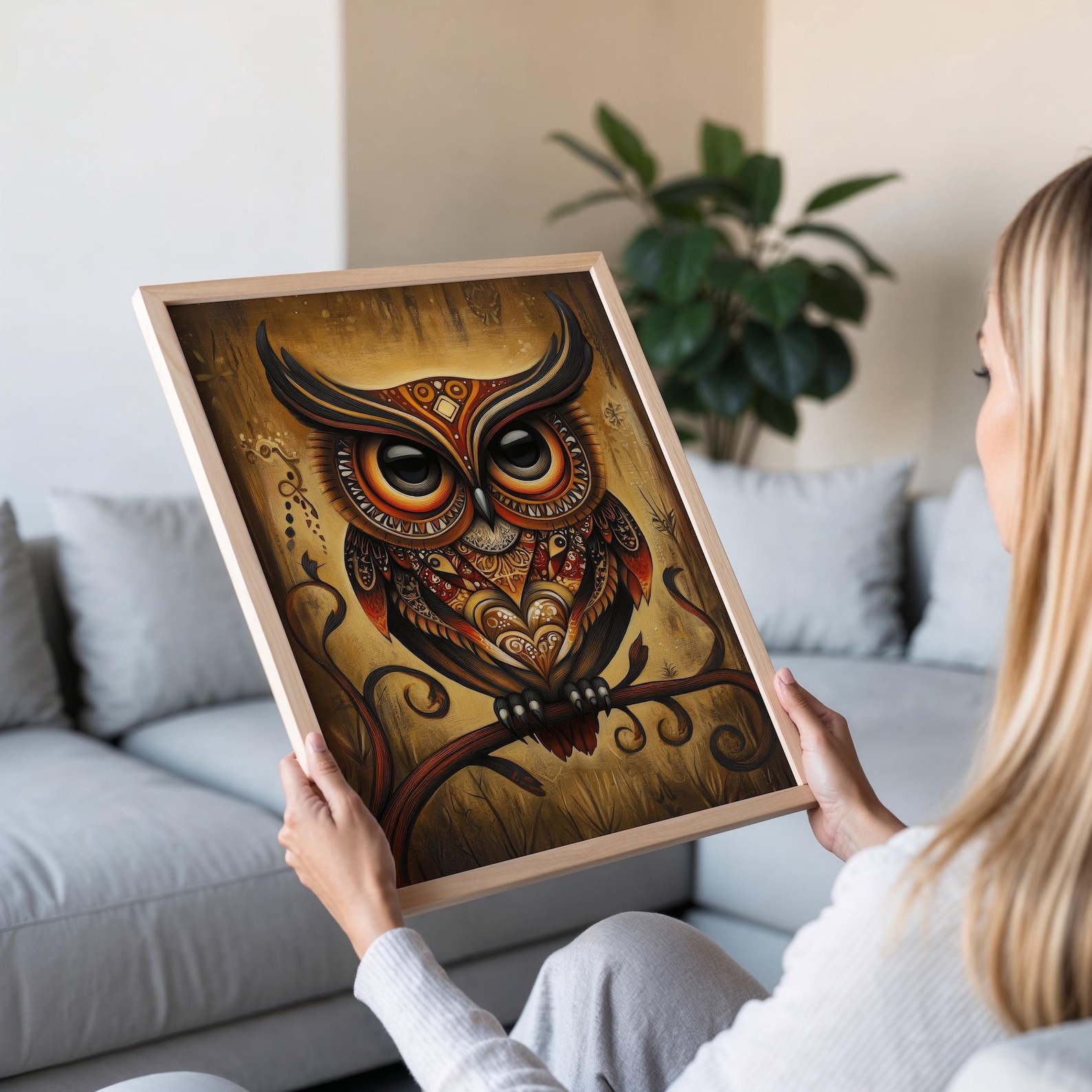 Haida Owl Art Print, Traditional Formline Style, Strength and Freedom ...