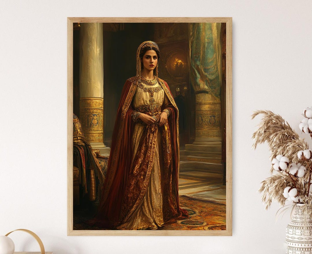 Empress Theodora Art Print, Ancient Byzantine Ruler and Royal Splendor ...