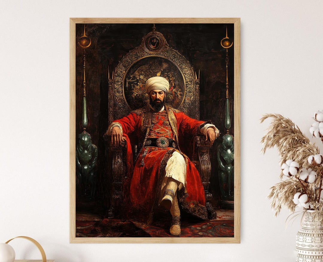 Suleiman the Magnificent Art Print, Ottoman Sultan Wall Art - Etsy