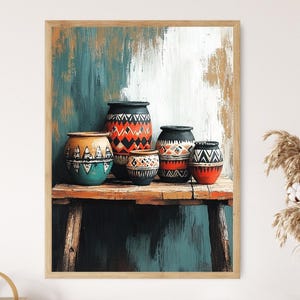 Nigerian Clay Pot Art Print, Traditional African Pottery - Etsy