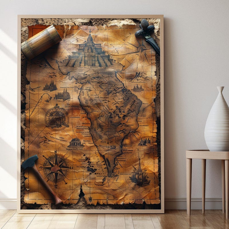 Pirate Treasure Map - Etsy