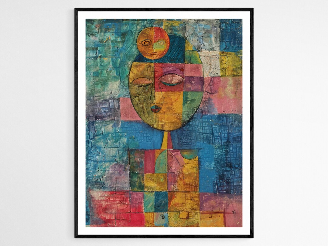 Abstract Paul Klee Influence Poster, Artistic Living Room Addition ...