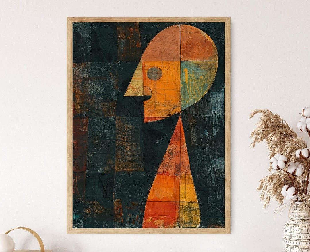 Paul Klee Inspired Geometric Art Print: Modern Abstract Home Decor - Etsy