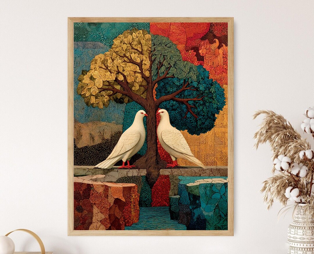 Tree of Peace Art Print: Spiritual Nature Painting for Home Decor - Etsy