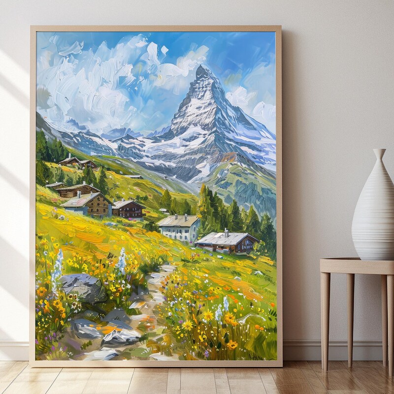 Alpine Painting - Etsy
