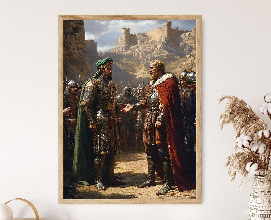 Saladin and Richard the Lionheart, Third Crusade Diplomacy, Medieval ...
