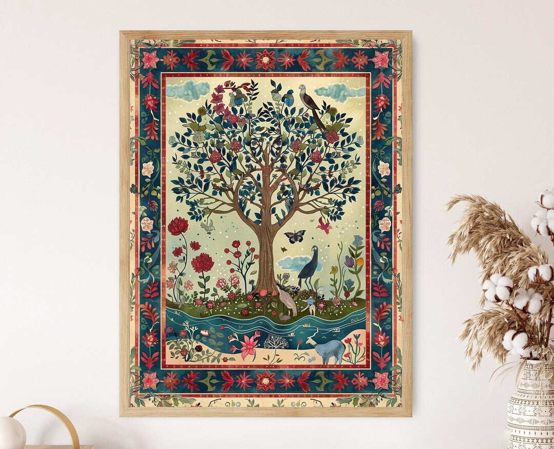 Garden of Eden Tarot Card Art Print, Colorful Illustration - Etsy UK