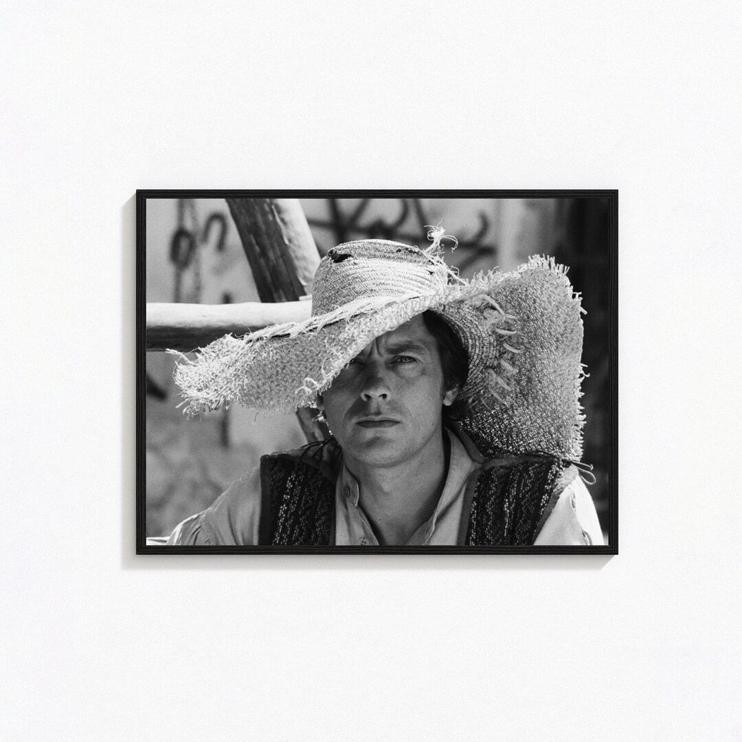 Alain Delon Poster: Classic French Cinema Icon Art Print - Etsy UK