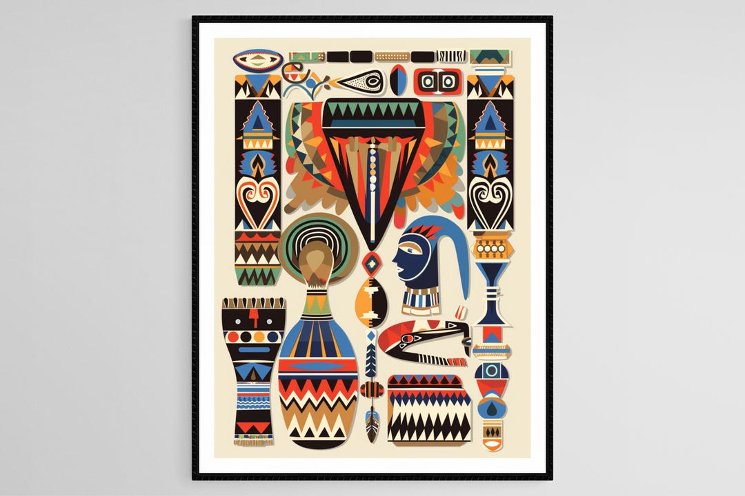 Traditional Zulu Patterns Art, Intricate Beadwork Illustration - Etsy