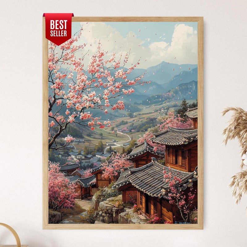 Korean Landscape Art - Etsy UK