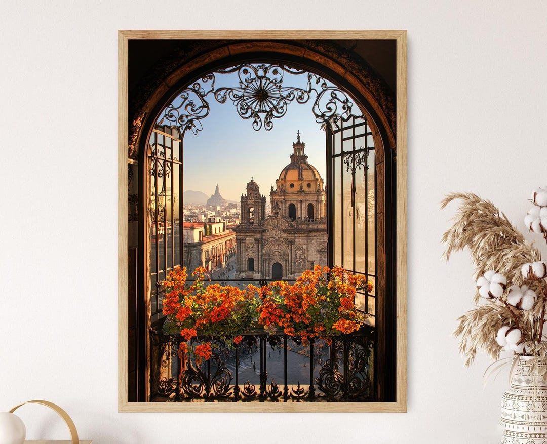 Mexico City Art Print, Zócalo and Cathedral View, Mexico Wall Art - Etsy