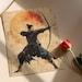 Hou Yi Legendary Archer Art Print, Chinese Mythology Poster - Etsy