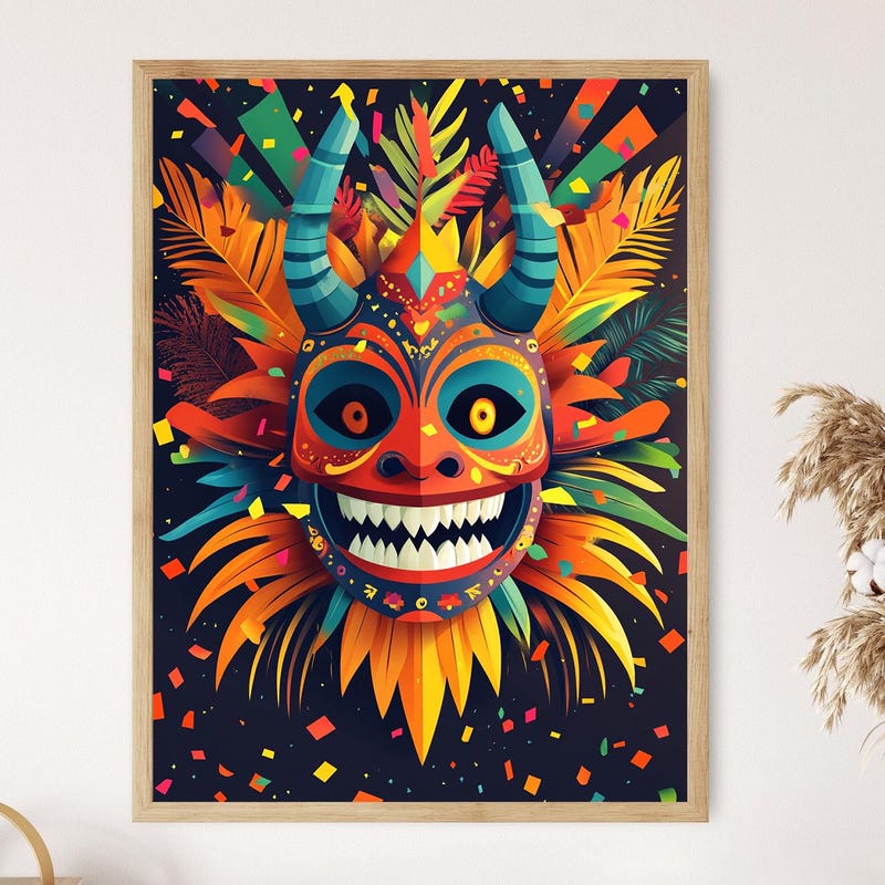 Puerto Rican Mask - Etsy