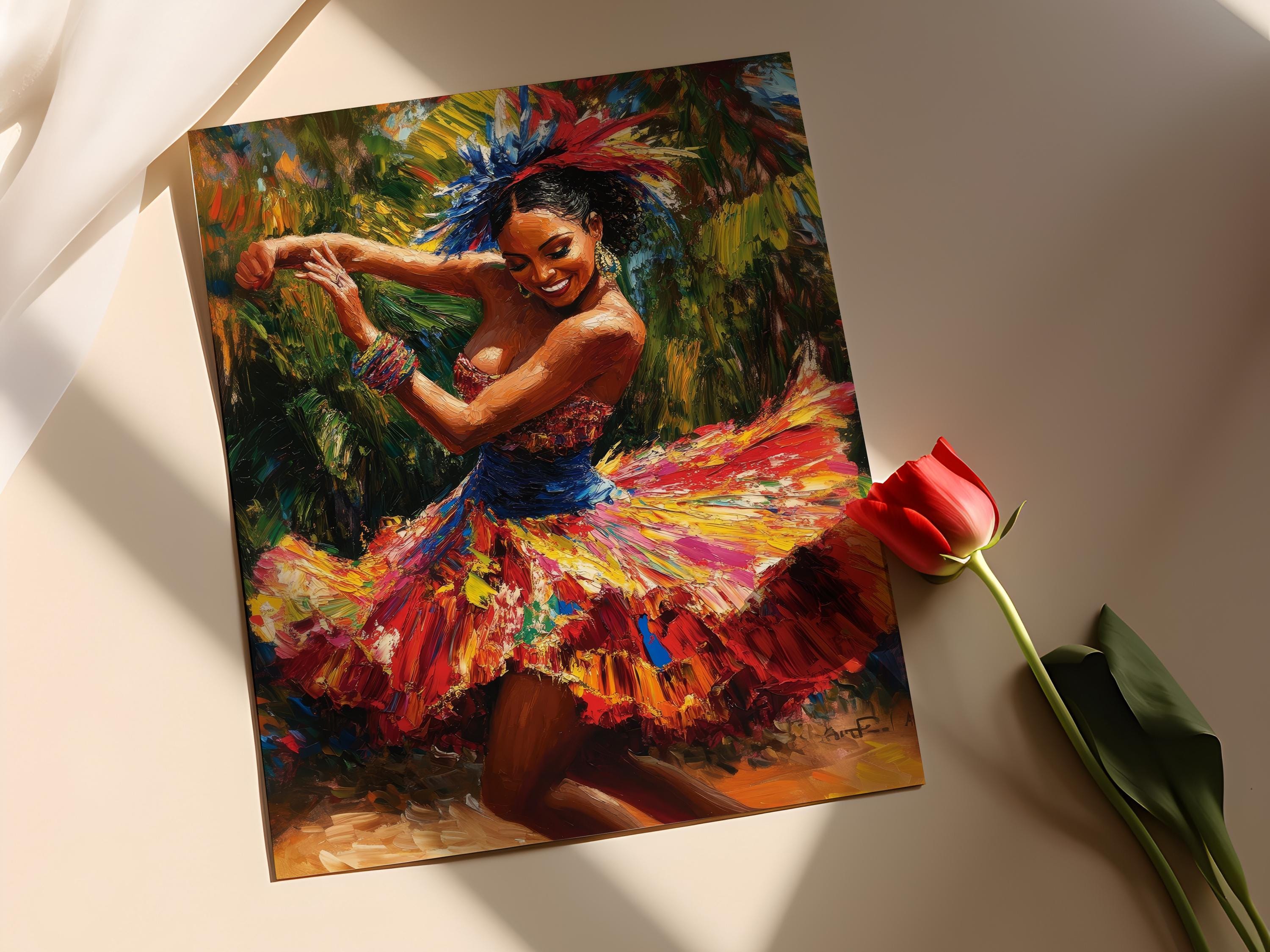 Brazilian Forró Dancer Art Print: South American Folk Dance ...