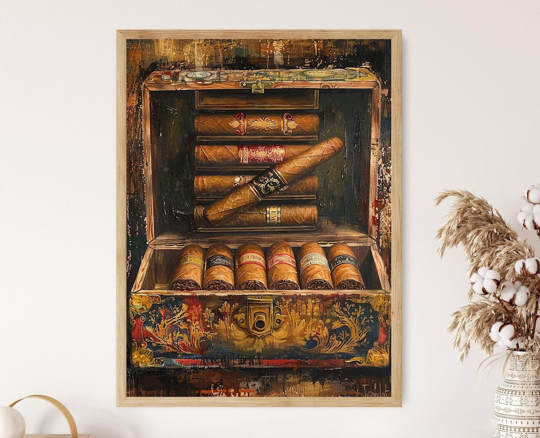 Rustic Cuban Cigar Box Art, Handcrafted Cuban Art for Living Room, Gift ...