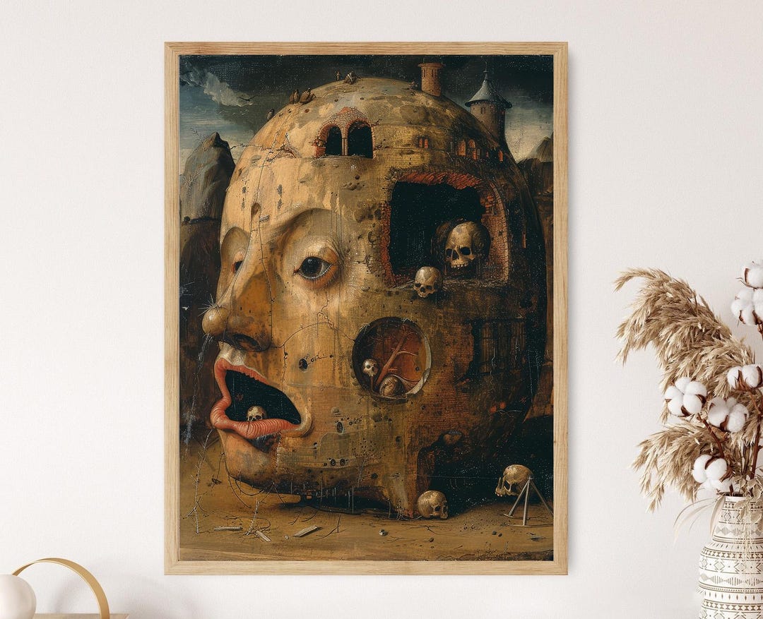 Bosch-inspired Surrealist Print: Renaissance Fantasy Art - Etsy