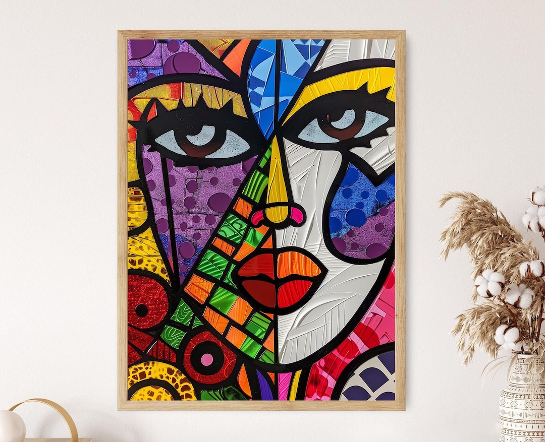 Iconic Pop Art Illustration - Vintage Style Office Print - Creative ...