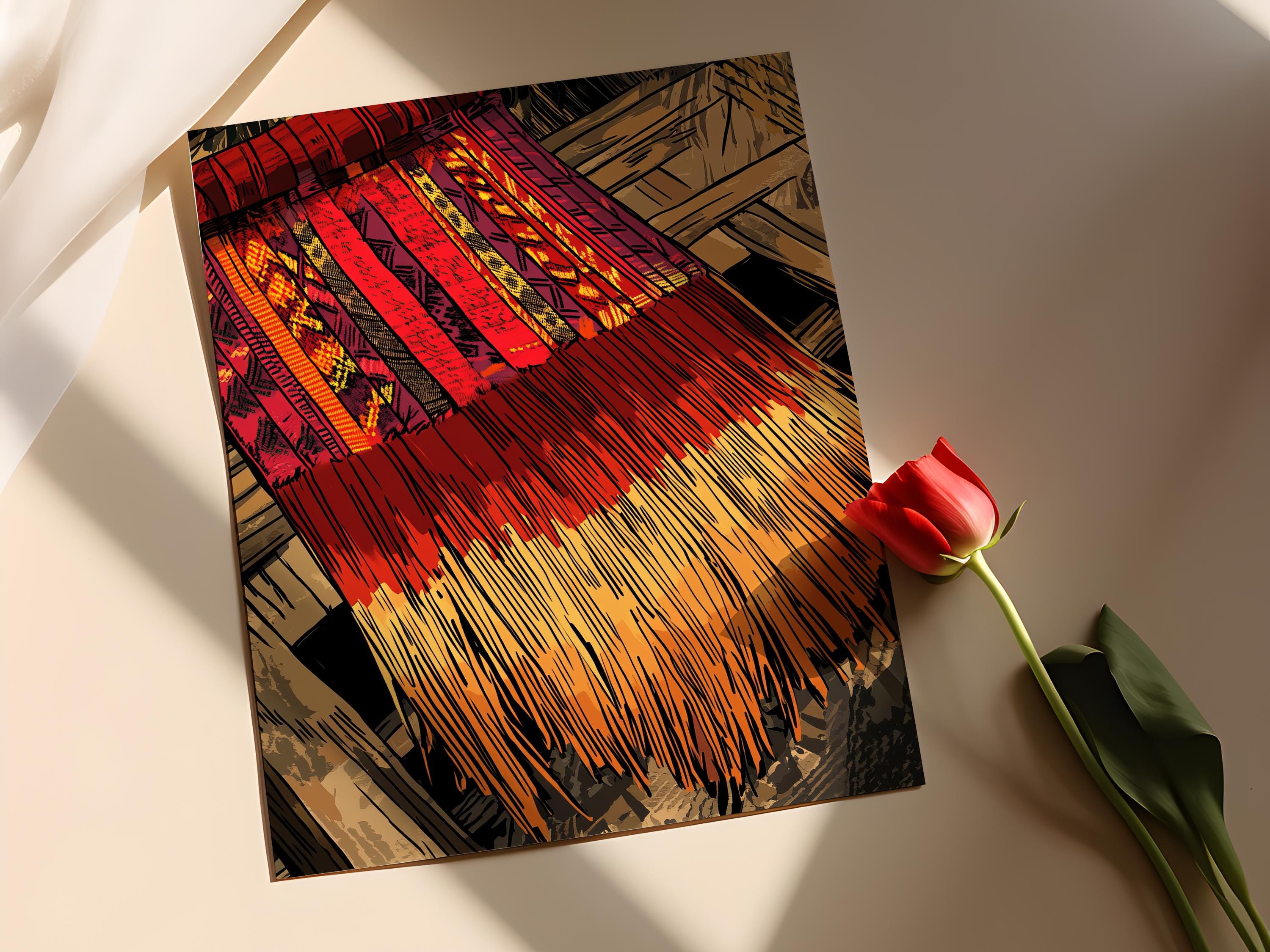 T'nalak Weaving Art Print: T'boli Tribe Geometric Patterns - Etsy