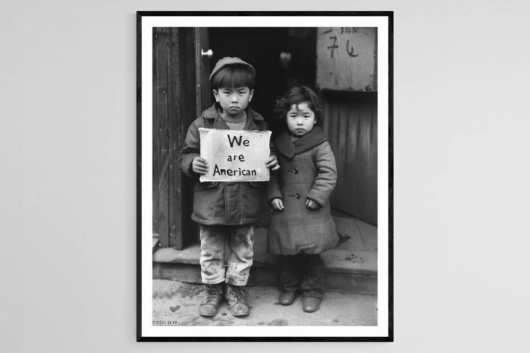 Internment Camp Photo, We Are American, Civil Rights Poster, Japanese ...