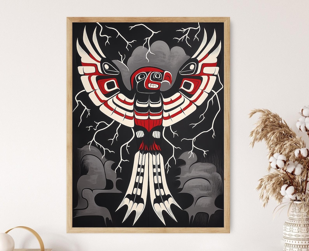Haida Thunderbird Art Print, Formline Style, Power and Transformation ...