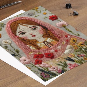 Serbian Embroidery Art Print, Balkan Folklore Wall Decor, Cultural ...