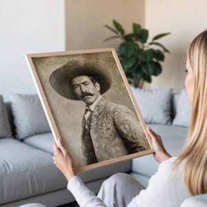 Pancho Villa Vintage Portrait Art Print, Mexican Revolution Wall Decor ...