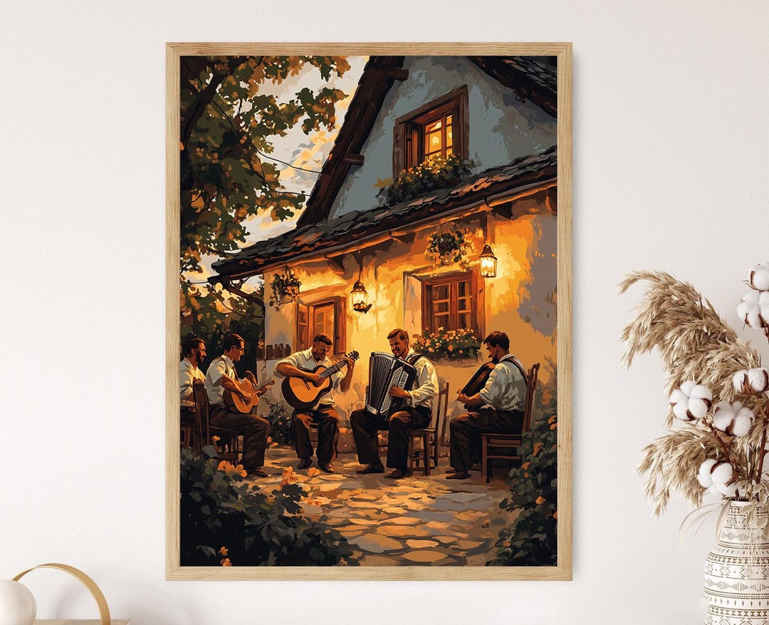 Bosnian Sevdah Music Art Print, Traditional Melodies and Instruments - Etsy