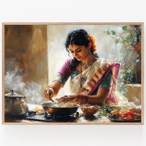 Indian Culinary Art Print: Punjab Kitchen Decor - Etsy