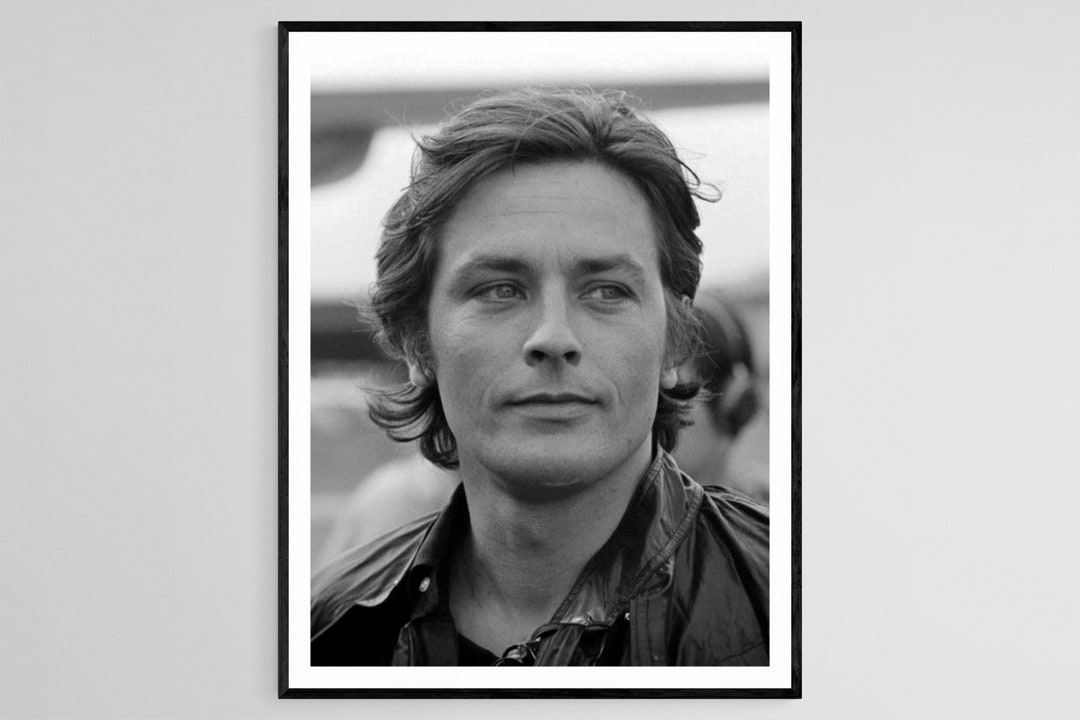 Alain Delon Poster, Iconic French Actor Print for Classic Movie Lovers ...