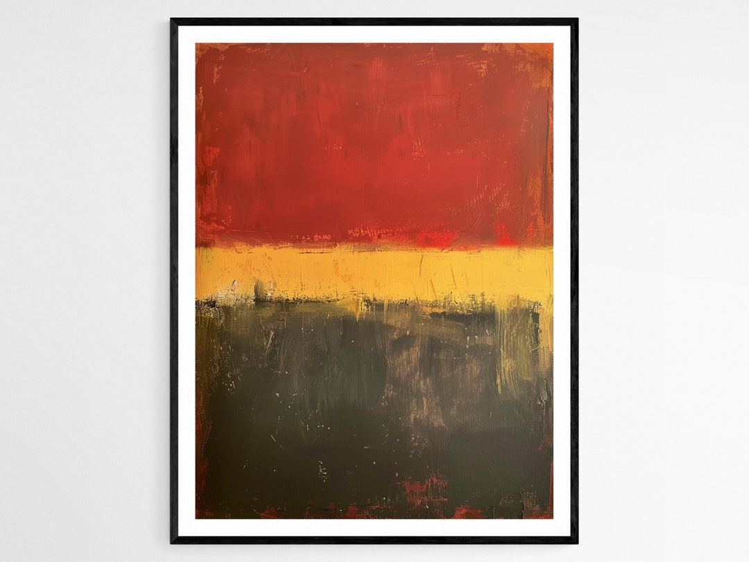 Mark Rothko Inspired Art Print Abstract Colorful Wall Decor for Modern ...
