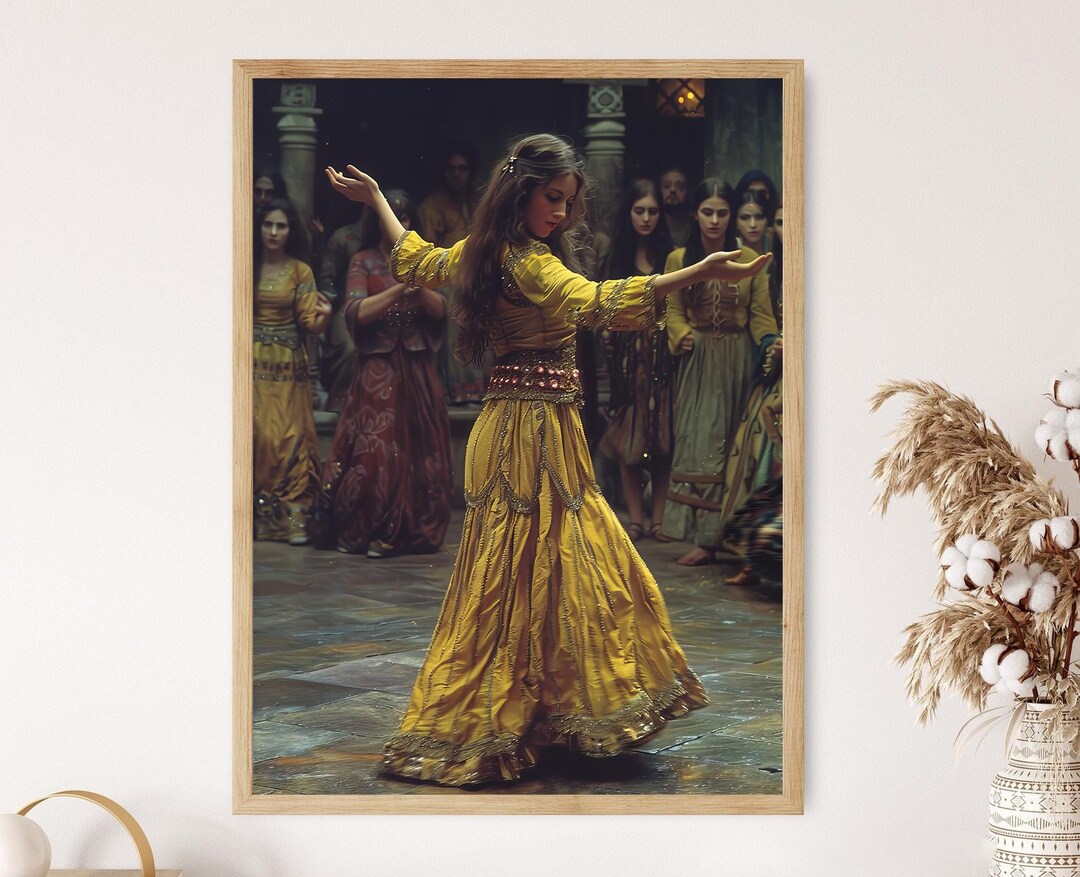 Ottoman Belly Dancer Art Print: Authentic Cultural Wall Decor - Etsy