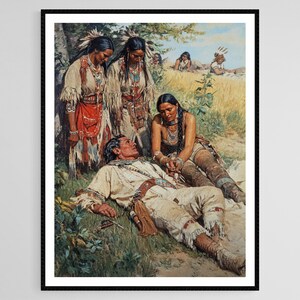 Pocahontas Saving John Rolfe Art Print - Etsy