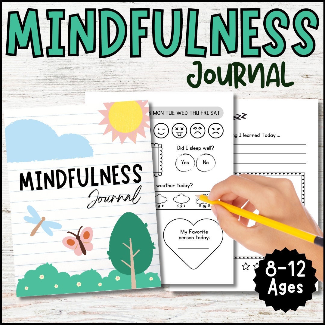 Mindfulness Journal for Kids, Social Emotional Learning, Journaling for ...
