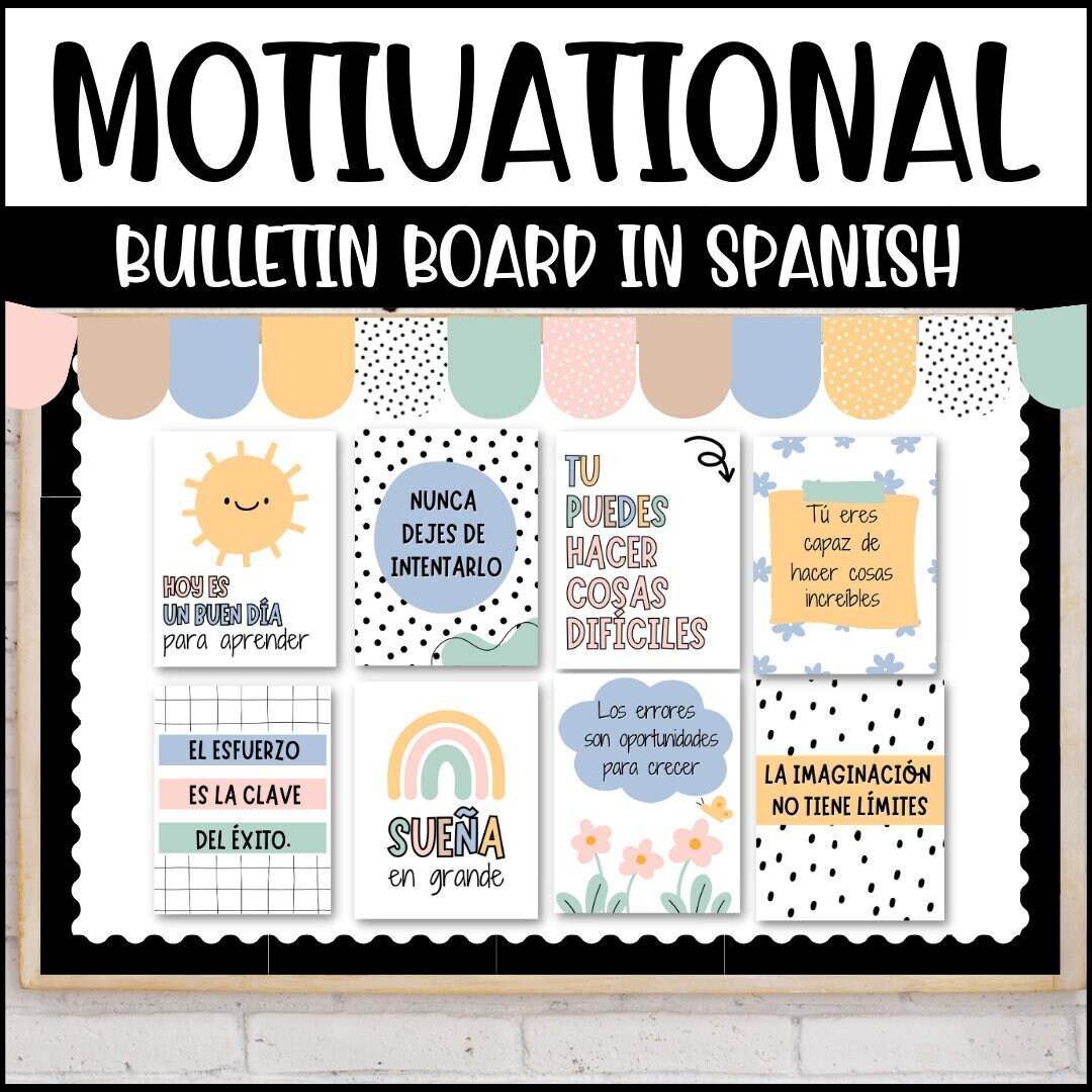 Growth Mindset Posters Spanish, Motivational Posters in Spanish ...