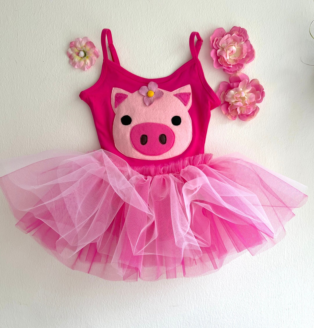 Little Piggy Leotard Tutu Dress-piggy Costume-farm Themed Party Dress ...