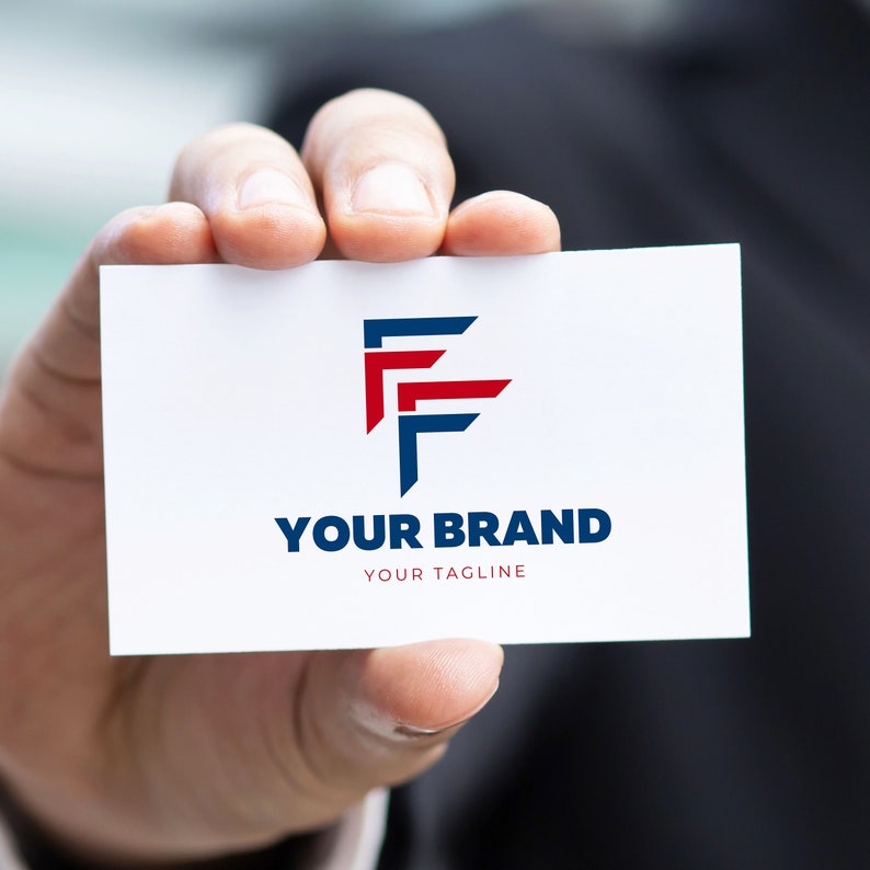 Letter FF Business Logo, Vector Logo Design, Customizable Logo, Custom ...