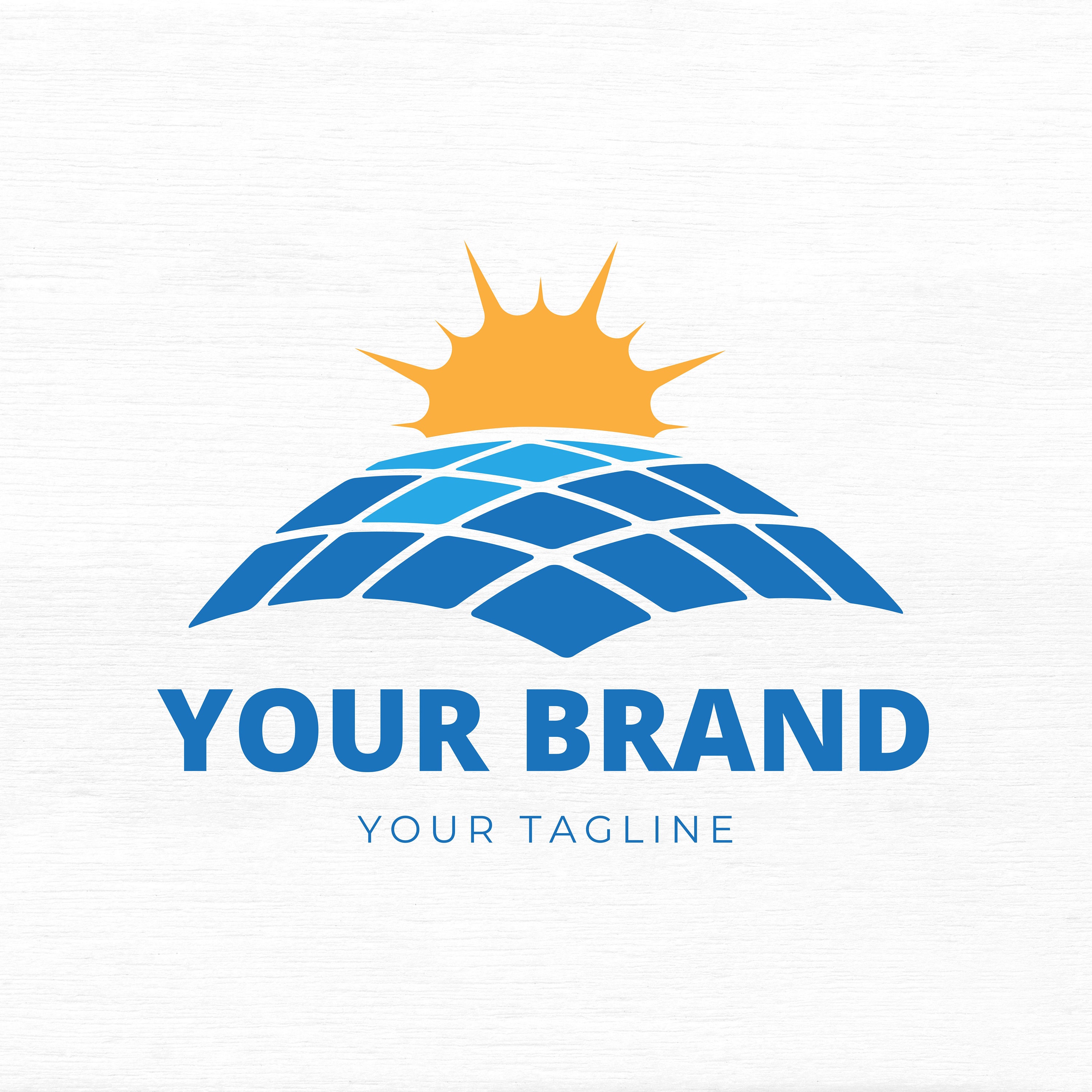 Photovoltaics Solar Sun Logo, Vector Logo Design, Customizable Logo ...