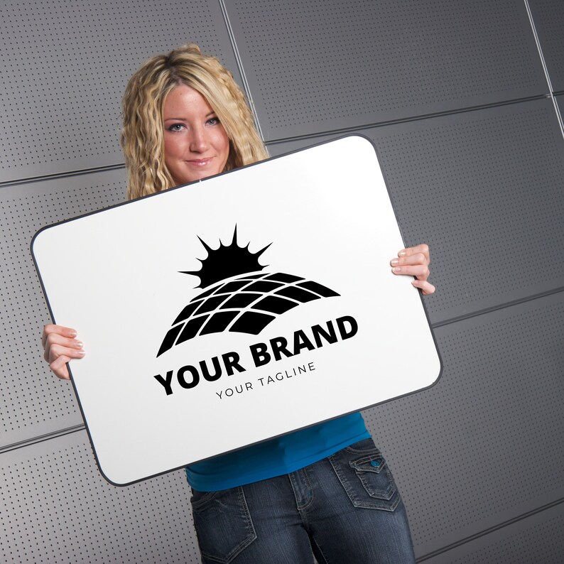 Photovoltaics Solar Sun Logo, Vector Logo Design, Customizable Logo ...