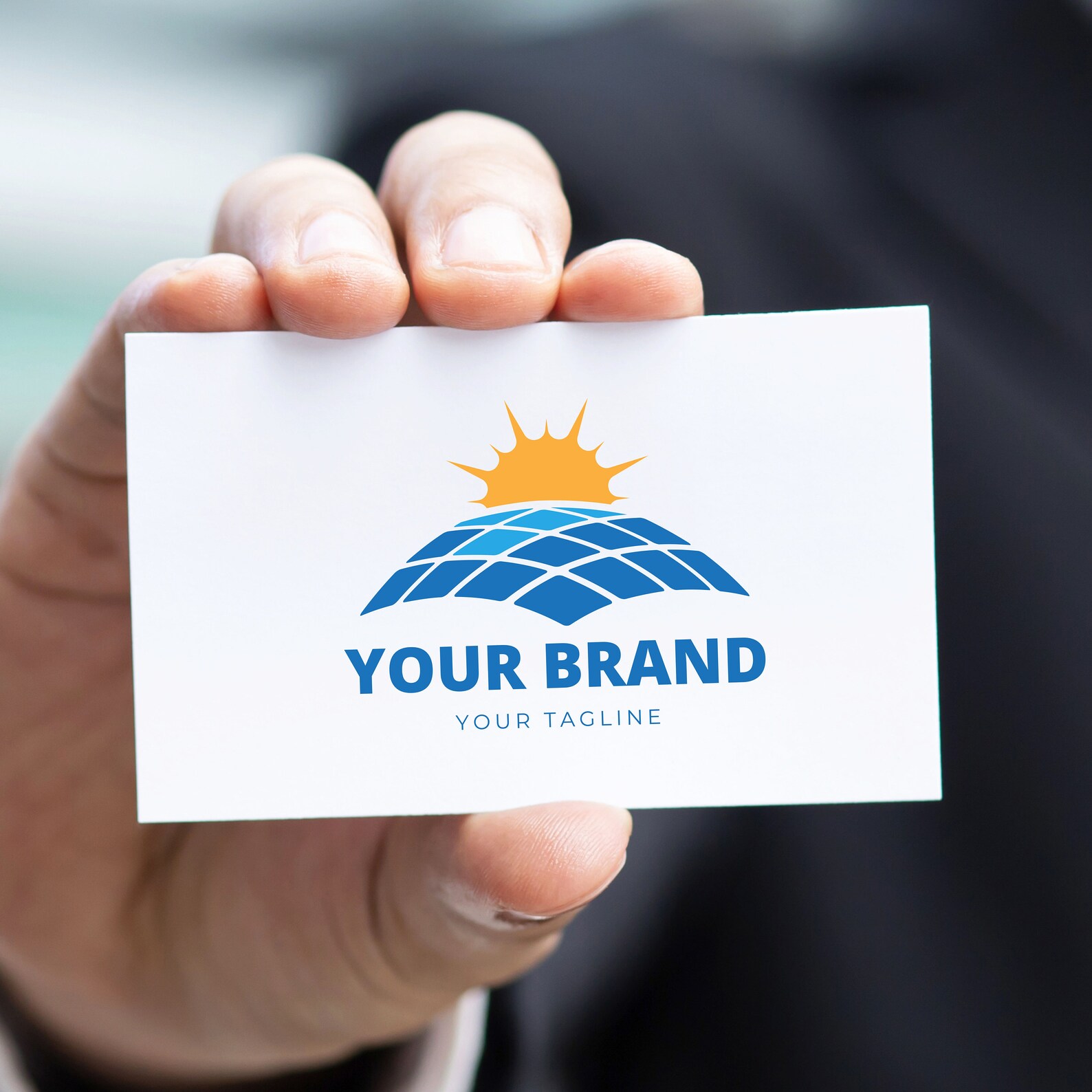 Photovoltaics Solar Sun Logo, Vector Logo Design, Customizable Logo ...