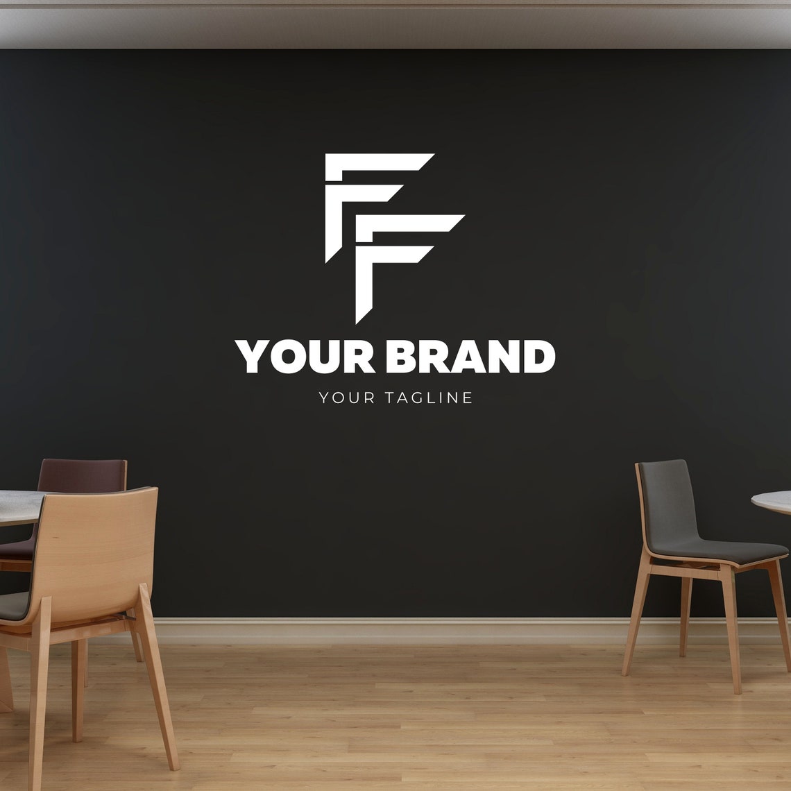 Letter FF Business Logo, Vector Logo Design, Customizable Logo, Custom ...