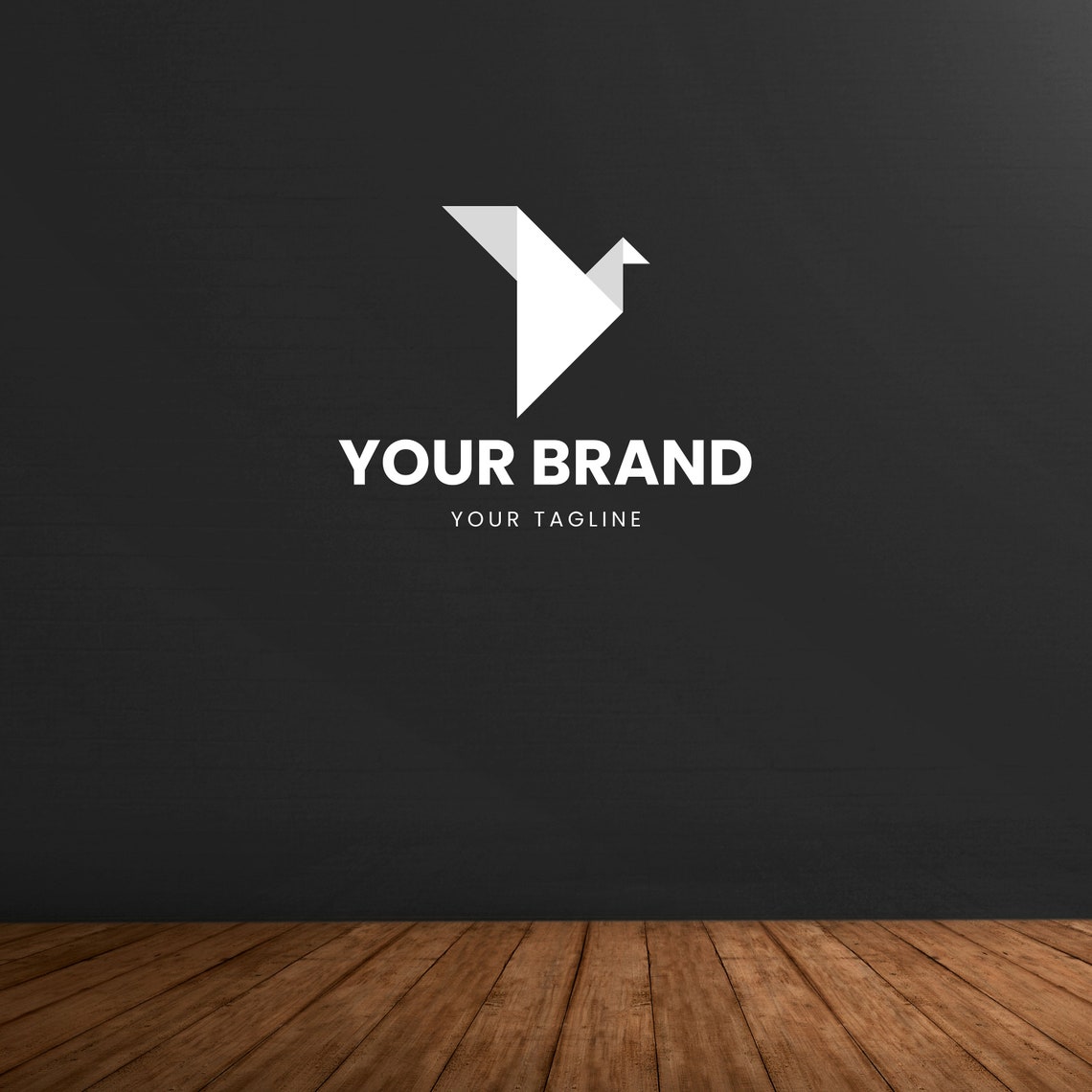 Bird Origami Animal Logo, Vector Logo Design, Customizable Logo, Custom ...