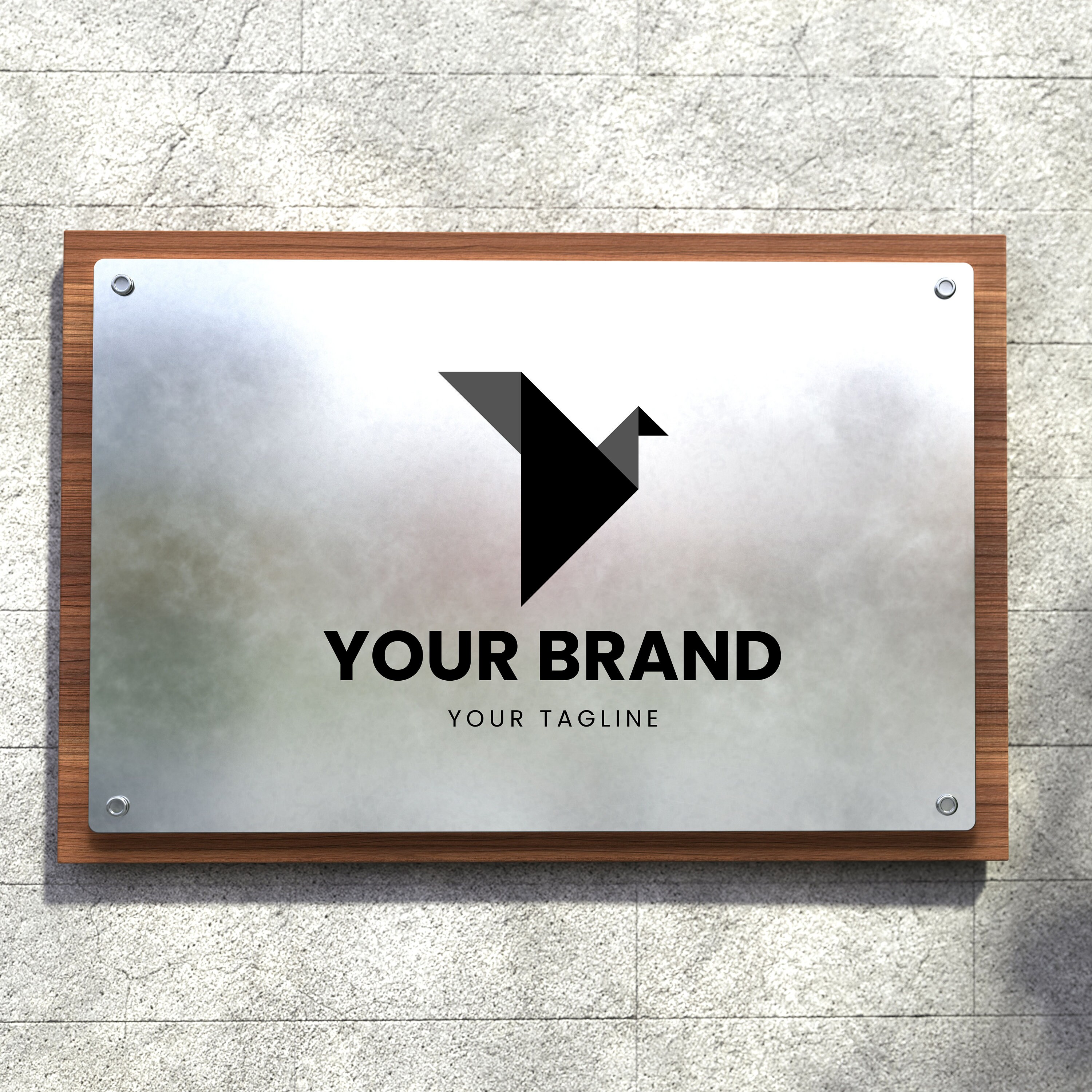 Bird Origami Animal Logo, Vector Logo Design, Customizable Logo, Custom ...