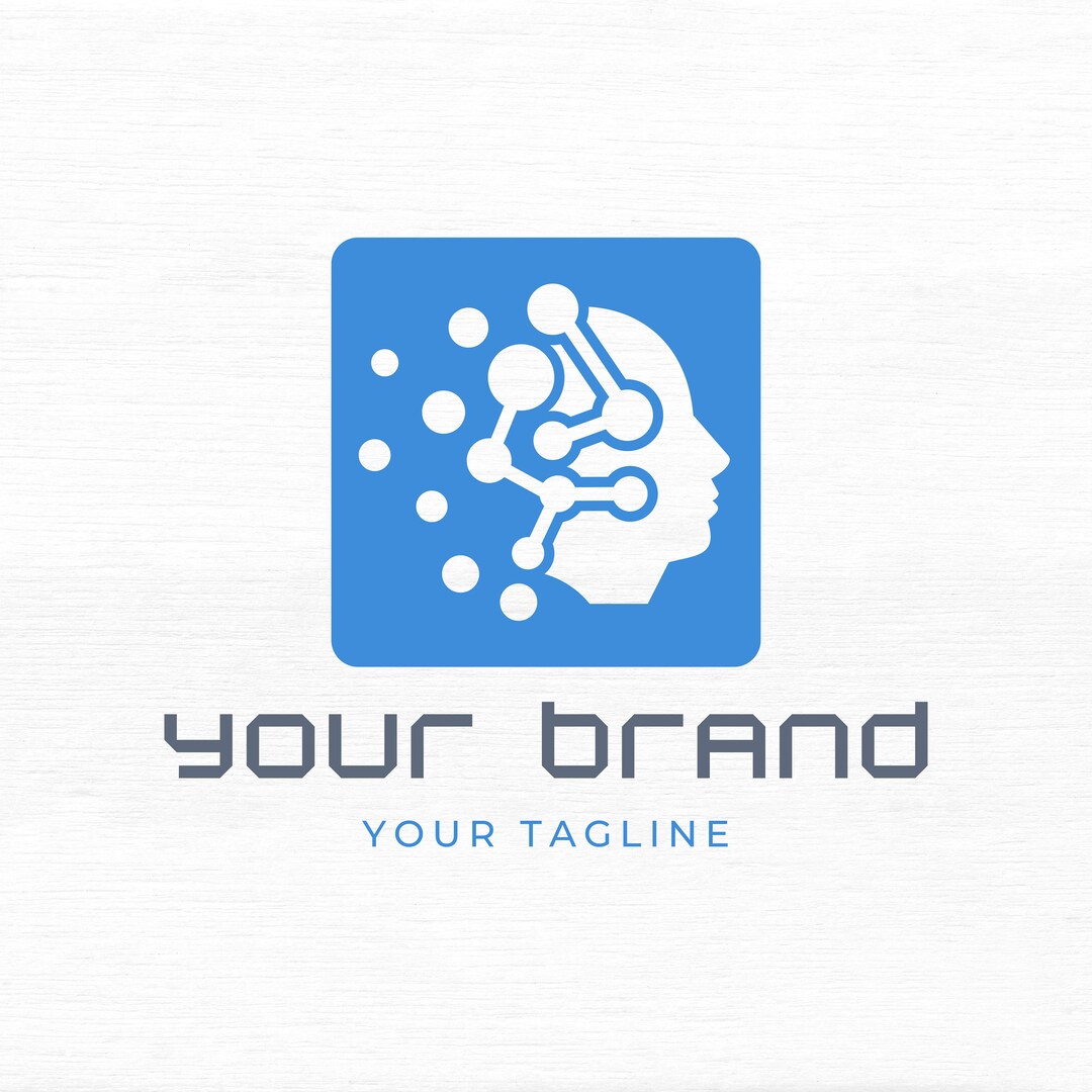Robot AI Company Logo, Vector Logo Design, Customizable Logo, Custom ...