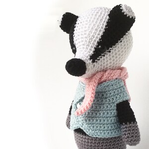Amigurumi Crochet Badger Pattern, Pdf, Download, Diy, Tutorial, Stuffed ...