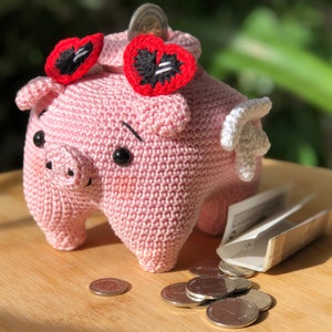 Amigurumi Crochet Piggy Bank Pattern - Grace the Piggy Bank - Etsy